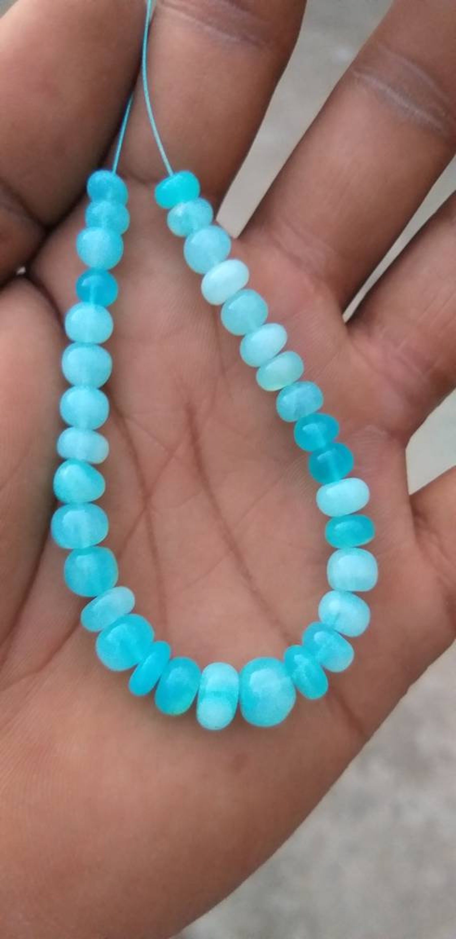 50% Sale2 Strand Beautiful Natural and Genuine Peruvian Blue - Etsy