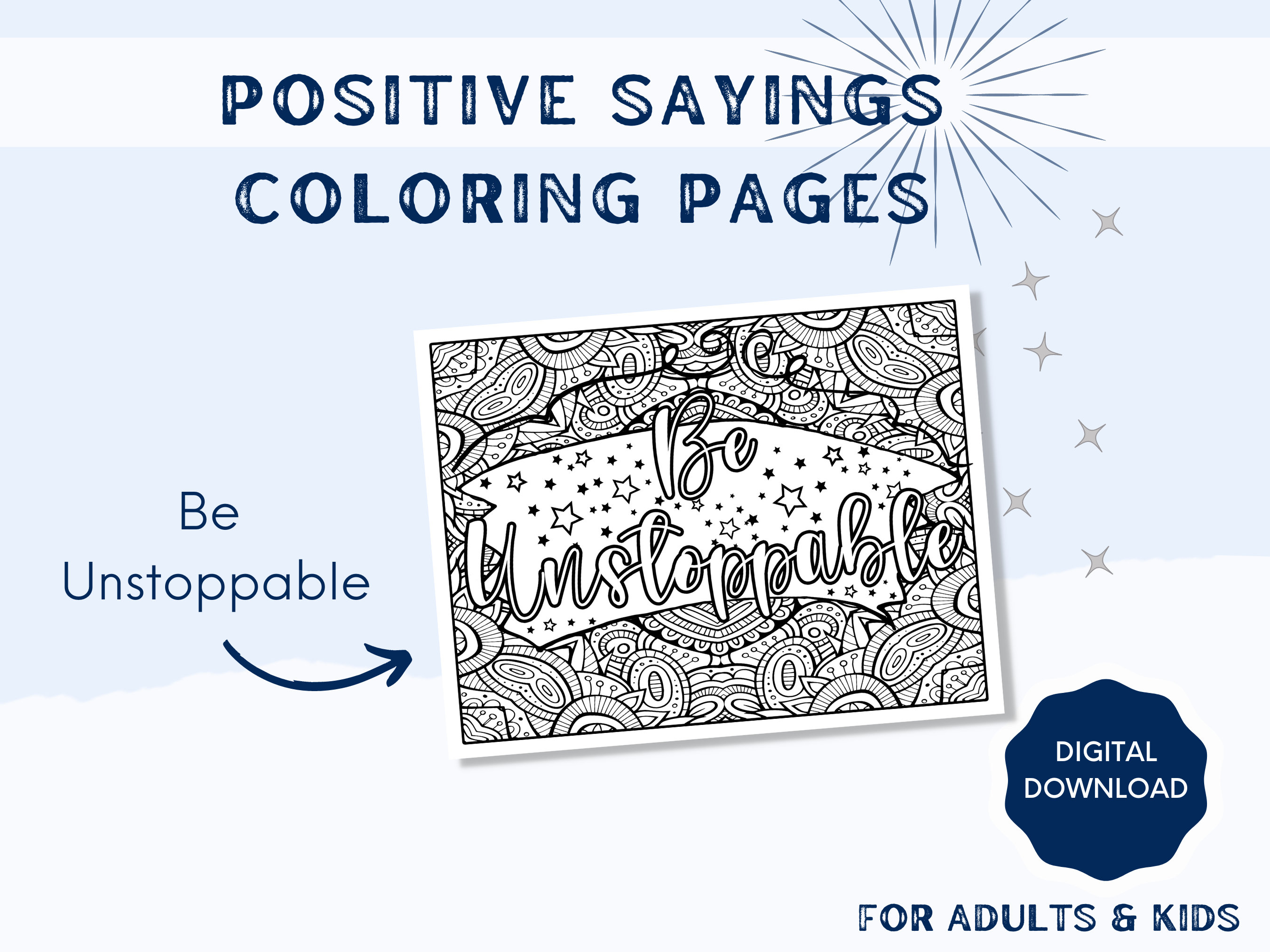 Printable Coloring Pages | Coloring Books | Be Unstoppable | Printable ...
