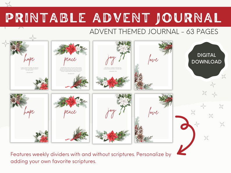 Printable Advent Journal Advent Planner Digital Prayer - Etsy