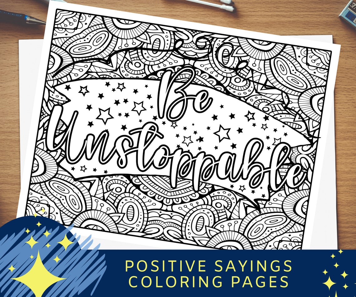 Printable Coloring Pages | Coloring Books | Be Unstoppable | Printable ...