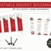 Printable Bookmarks Advent Theme | Advent Bookmark Set | Christian ...