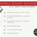 Printable Bookmarks Advent Theme | Advent Bookmark Set | Christian ...