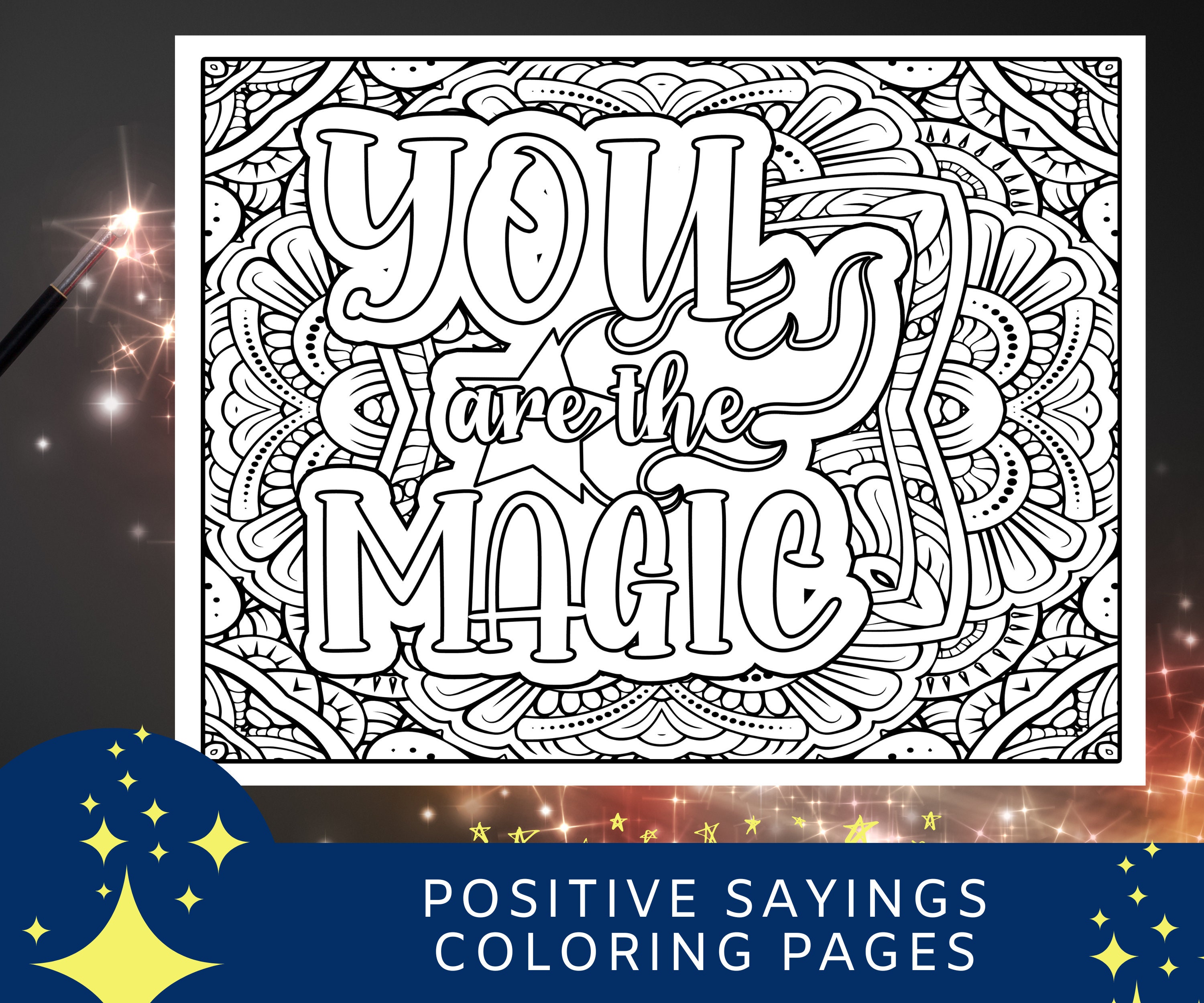 3 Printable Positive Quotes Coloring Pages | Coloring Books | Quotes ...