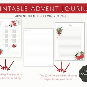 Printable Advent Journal, Advent Planner, Digital, Prayer Journal ...