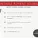 Printable Advent Journal, Advent Planner, Digital, Prayer Journal ...