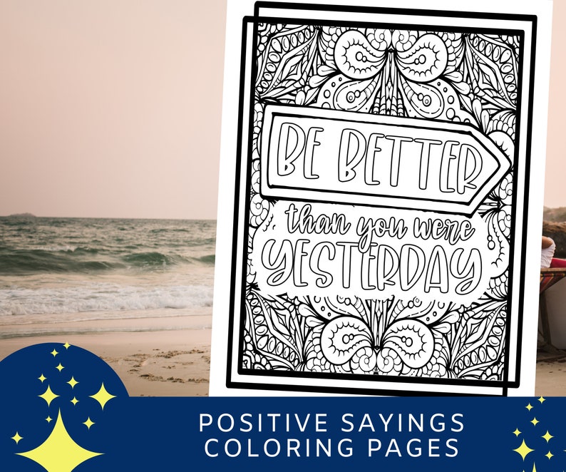 3 Printable Positive Quotes Coloring Pages | Coloring Books | Quotes ...