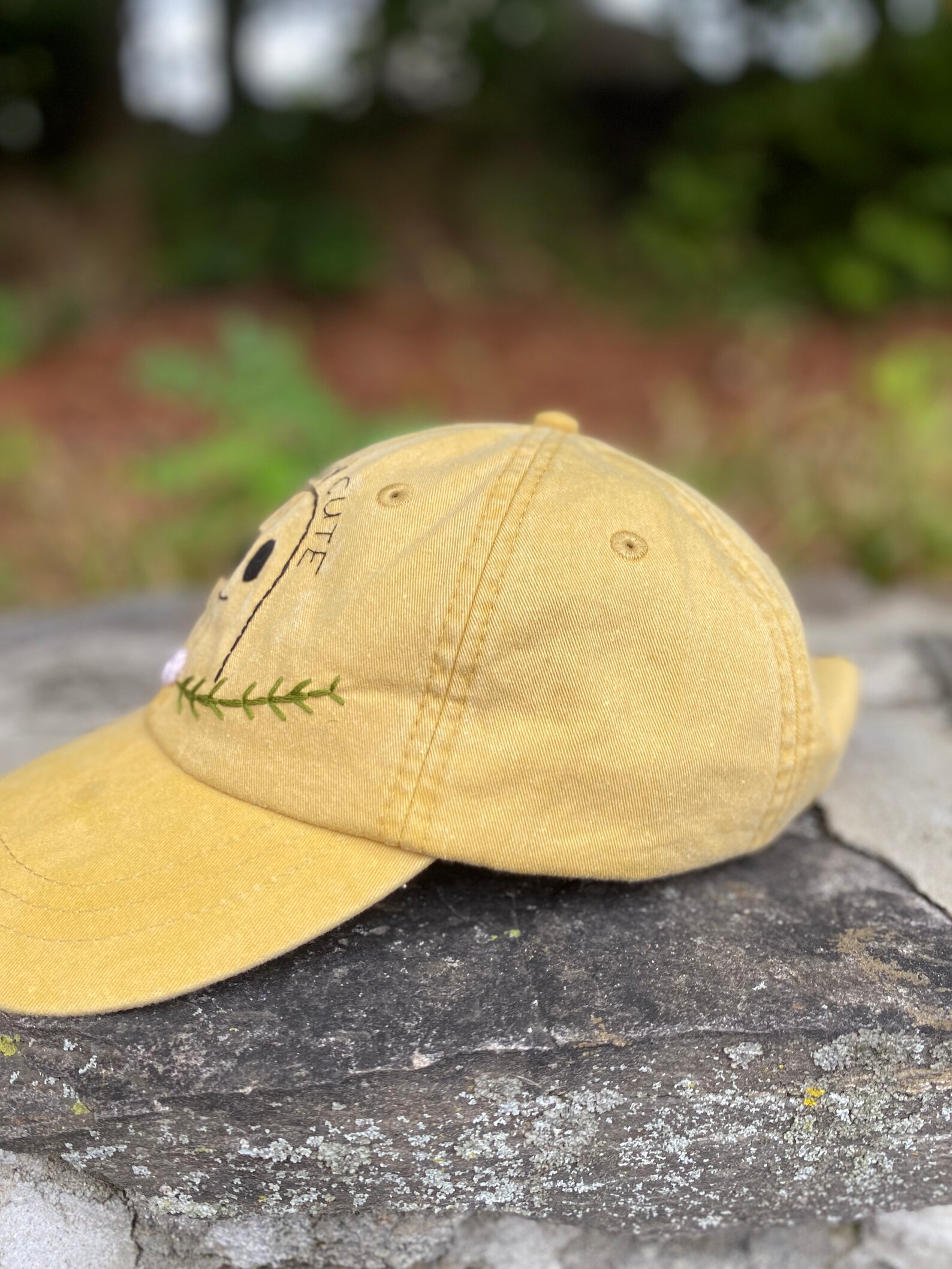 Spooky Cute Hand Embroidered Cute Ghost Hat Stay Spooky - Etsy