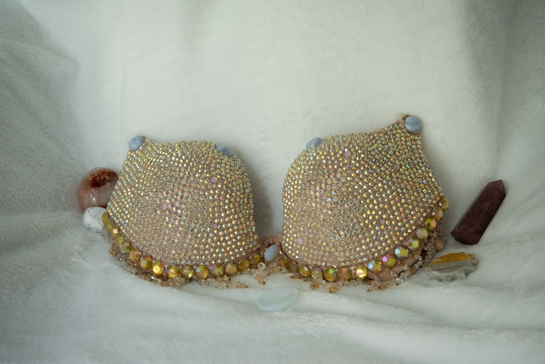 Made to Order- Angelica Crystal Bra - Etsy