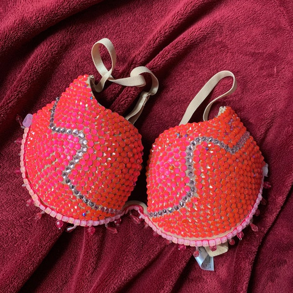 Pink Rave Bra - Etsy
