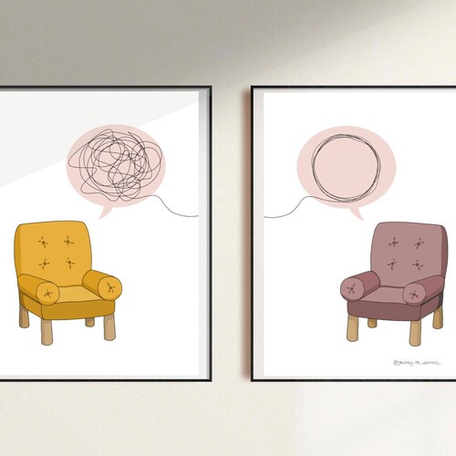 Talking Helps Therapy Poster Journey to Wellness Digital - Etsy