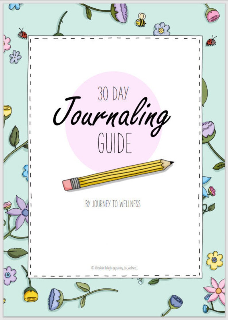 30 Day Journaling Guide Journey to Wellness Digital Workbook - Etsy