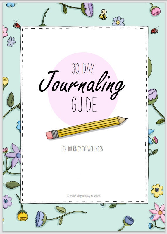 30 Day Journaling Guide Journey to Wellness digital workbook | Etsy
