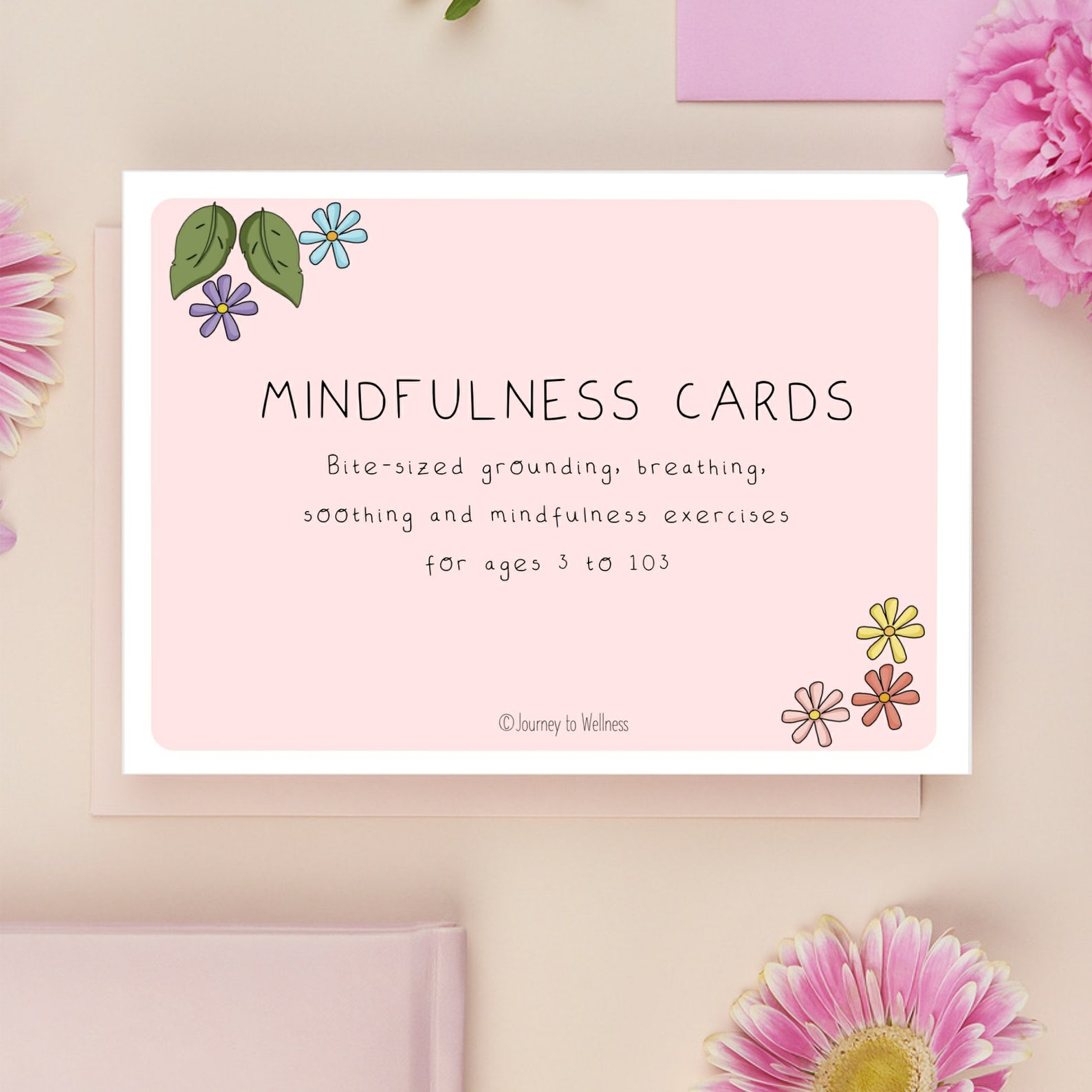 Mindfulness Cards Journey to Wellness Digital Download - Etsy
