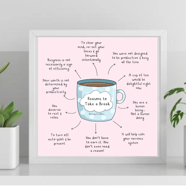 Take a Break Poster - Etsy
