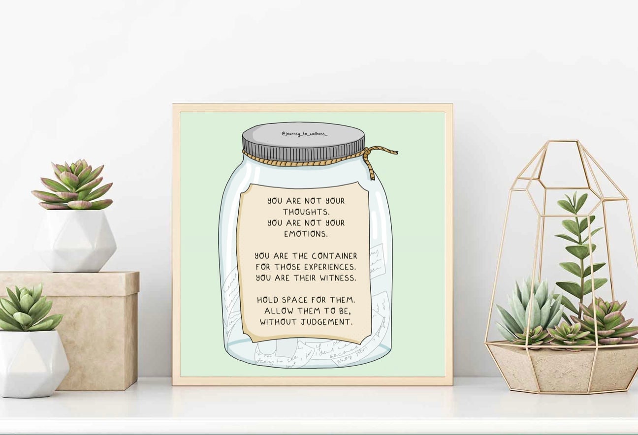 Container for Your Thoughts & Emotions Journey to Wellness | Etsy Australia