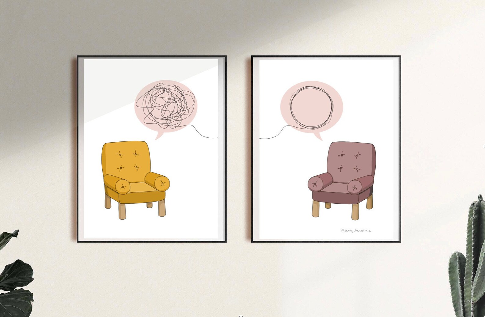 Talking Helps Therapy Poster Journey to Wellness Digital - Etsy