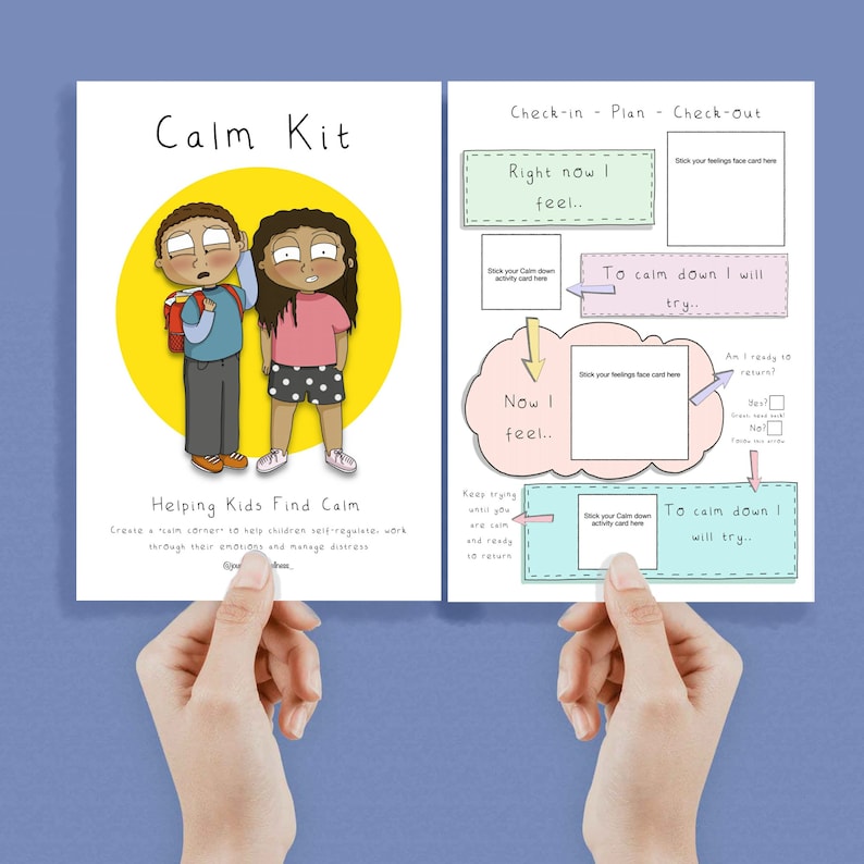 Calm Kit Calm Corner Resource for Kids - Journey to Wellness Printable ...
