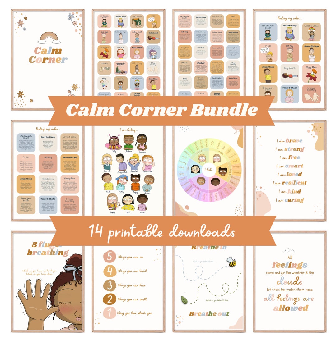 Calm Corner - Kids Resources - Printable Emotional Regulation Wall Art ...