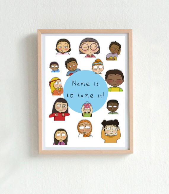 Name It to Tame It BUNDLE Resource Worksheets & Posters - Etsy New Zealand