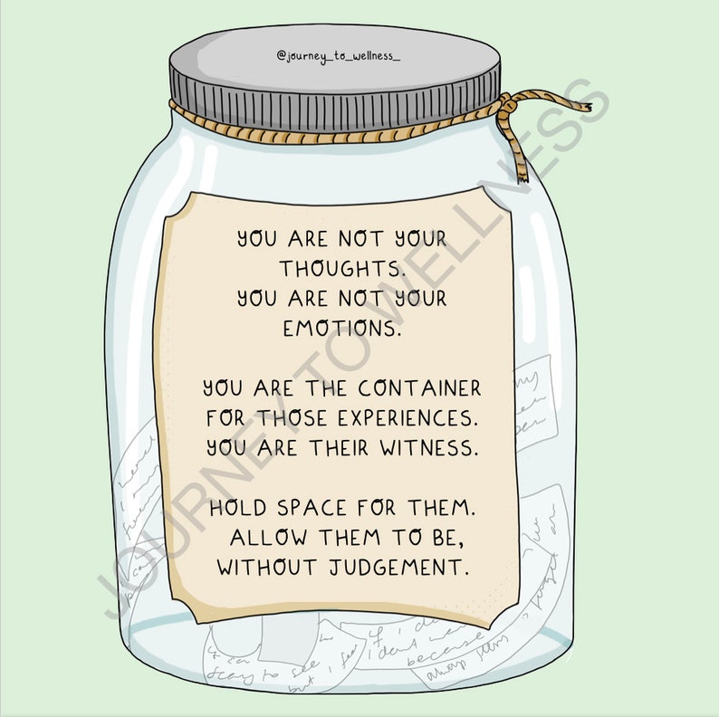 Container for Your Thoughts & Emotions Journey to Wellness | Etsy Australia