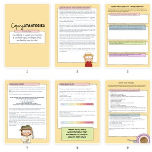 Coping Strategies Workbook - Unhealthy Habits - Self-harm - Counselling ...