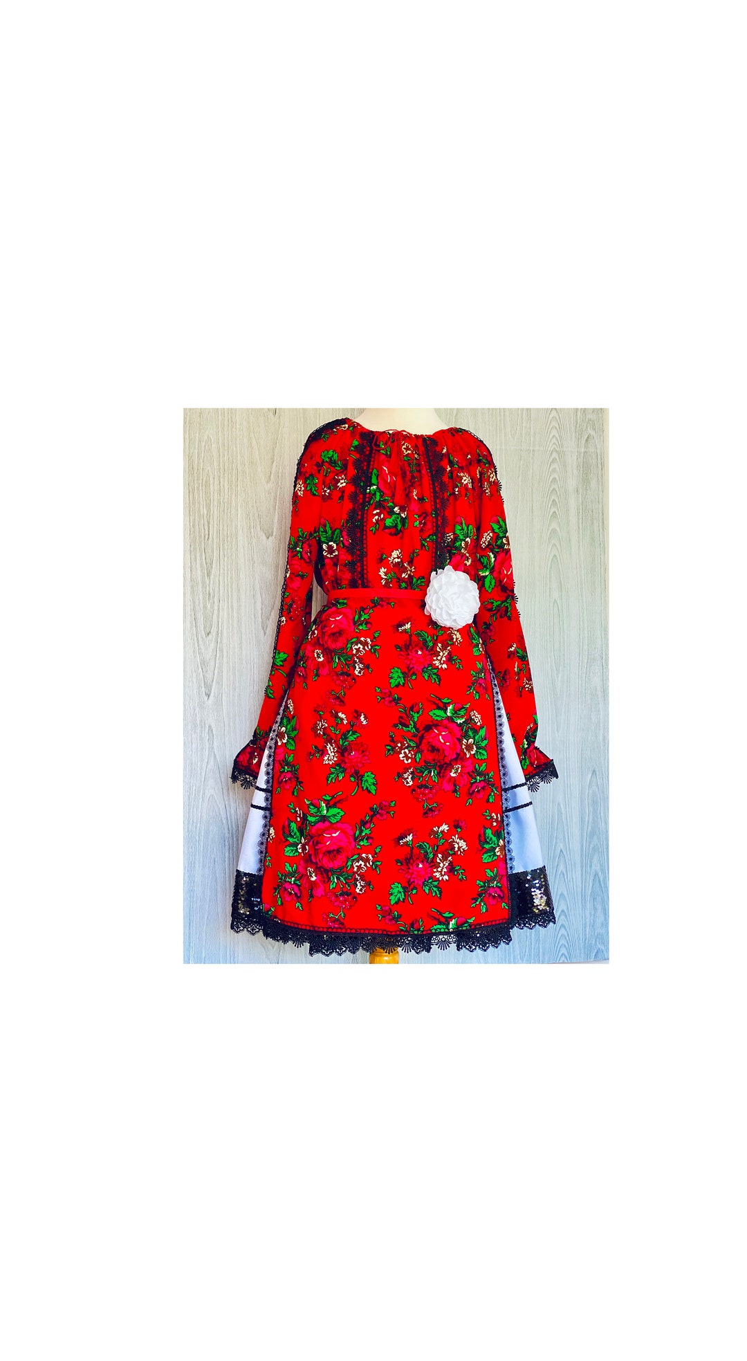 Romanian Traditional Costume/romania Blouse/romanian Dance Costume ...