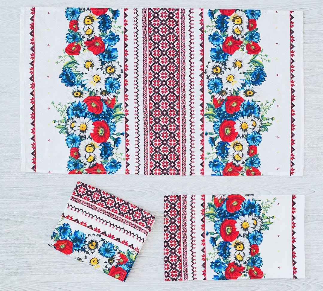 Romanian Table Runner Romanian Folk Towel Romanian Folk Napkin Romanian ...