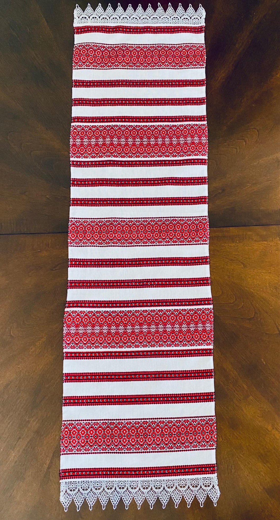 Moldovan Style Centerpiece Romanian Table Runner Romanian Folk Towel ...