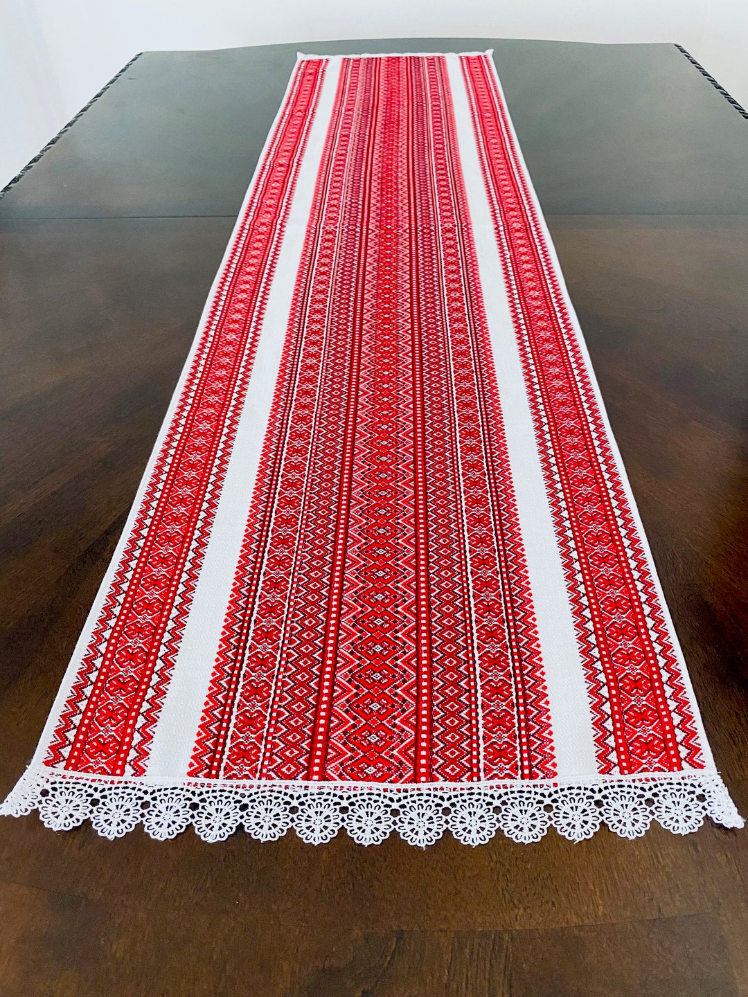Moldovan Style Centerpiece Romanian Table Runner Romanian Folk Towel ...