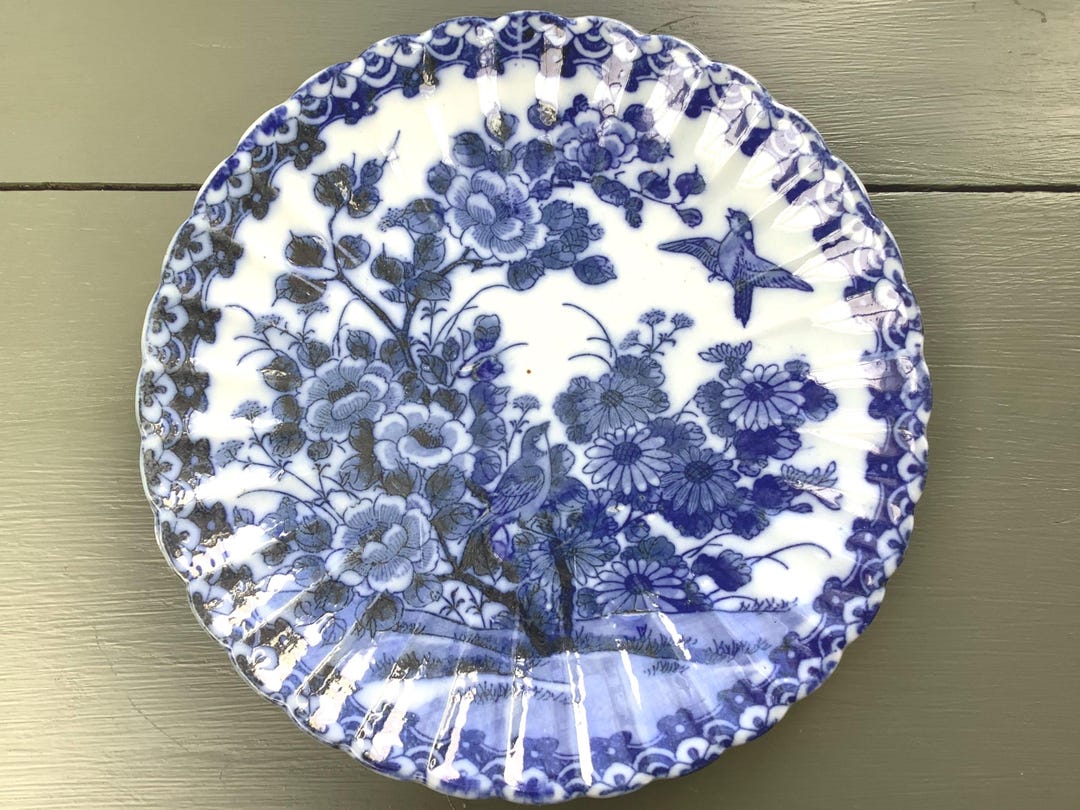 Antique Japanese Decorative Plate by Tezuka Kensei, Tokuyama - Etsy