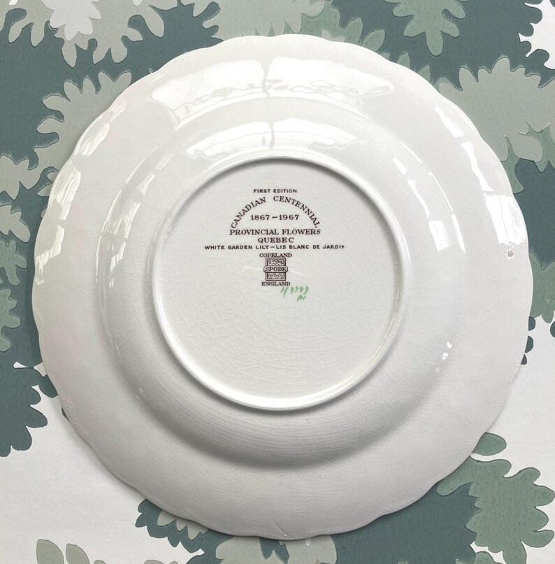 Vintage Copeland Spode Canadian Centennial (1867-1967) Quebec White ...