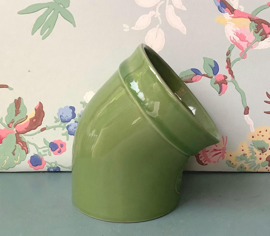 Vintage Emile Henry Green Salt Pig Container - Etsy