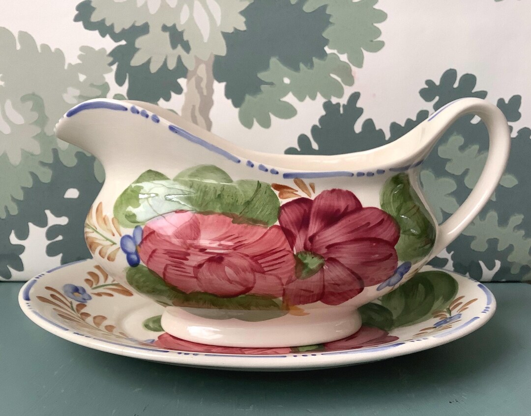 Belle Fiore Solian Ware 521 Gravy Boat and Saucer - Etsy