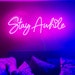 Stay Awhile Custom Neon Sign Handmade Neon Led Sign Neon Light Sign for ...