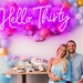 Hello Thirty 30th Birthday Neon Sign Flex Neon Led Home Decor Bedroom ...