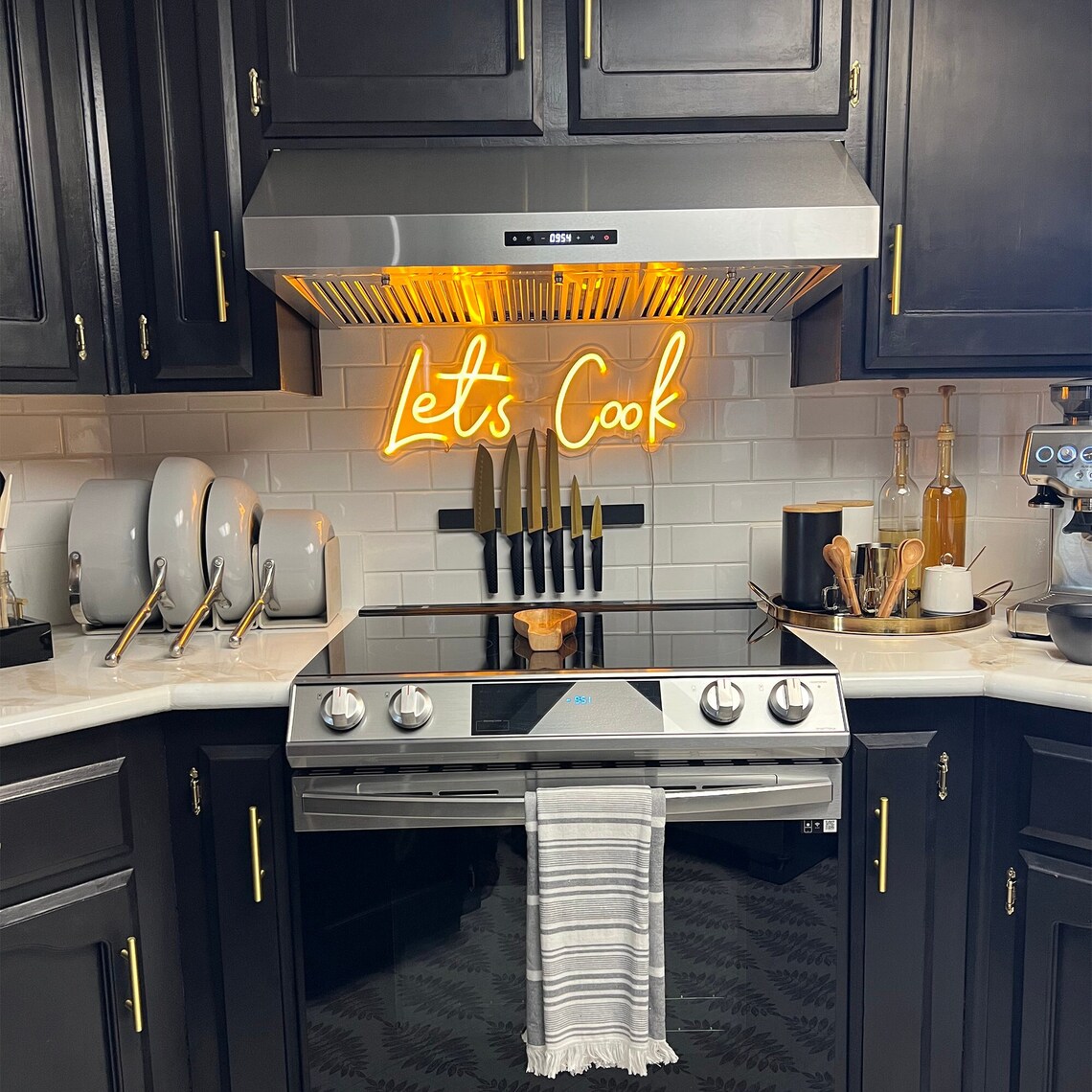 Let's Cook Neon LED Sign Custom Neon Sign Kitchen Decor - Etsy
