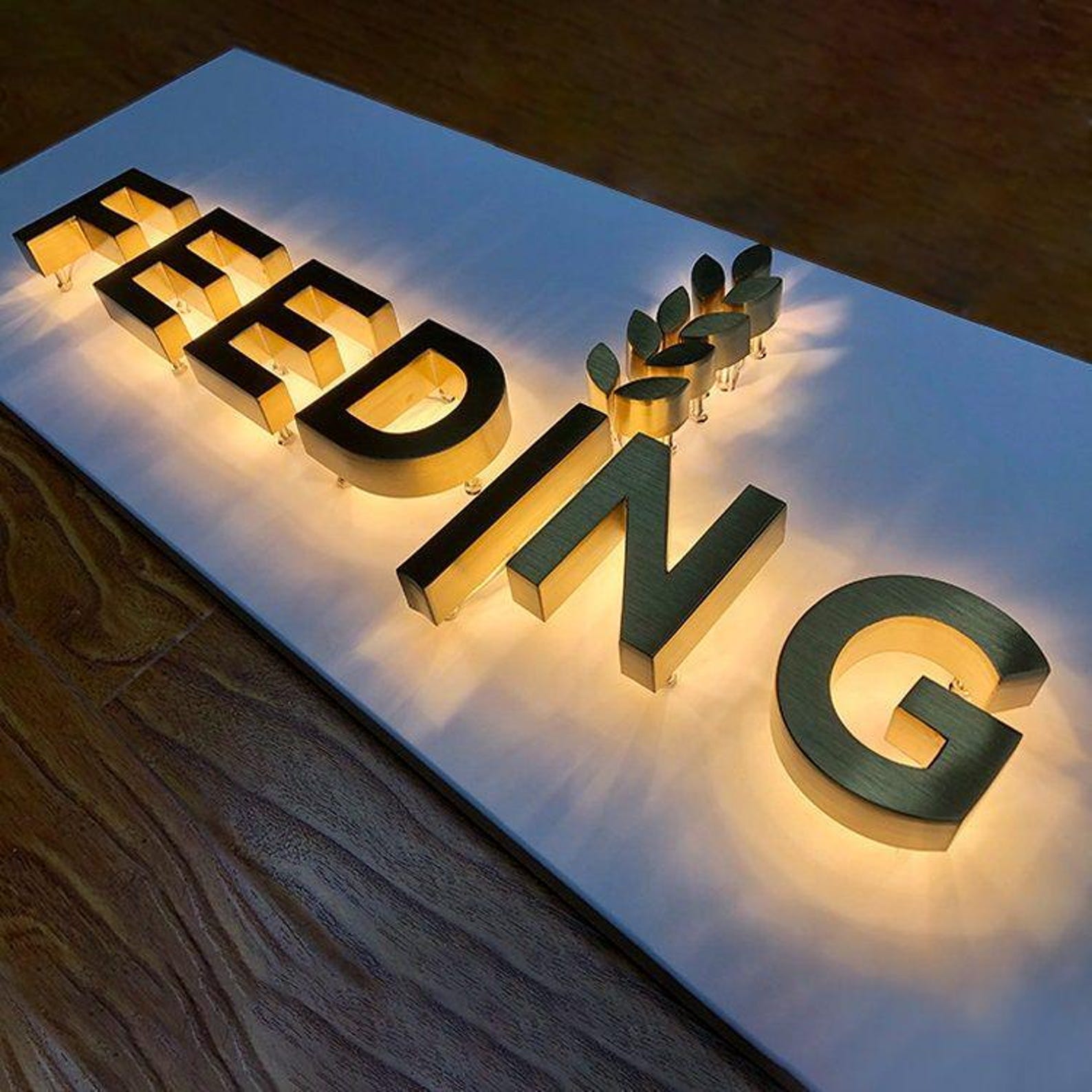 Backlit Logo Sign,3d Business Sign, Beauty Salon Sign, Business ...