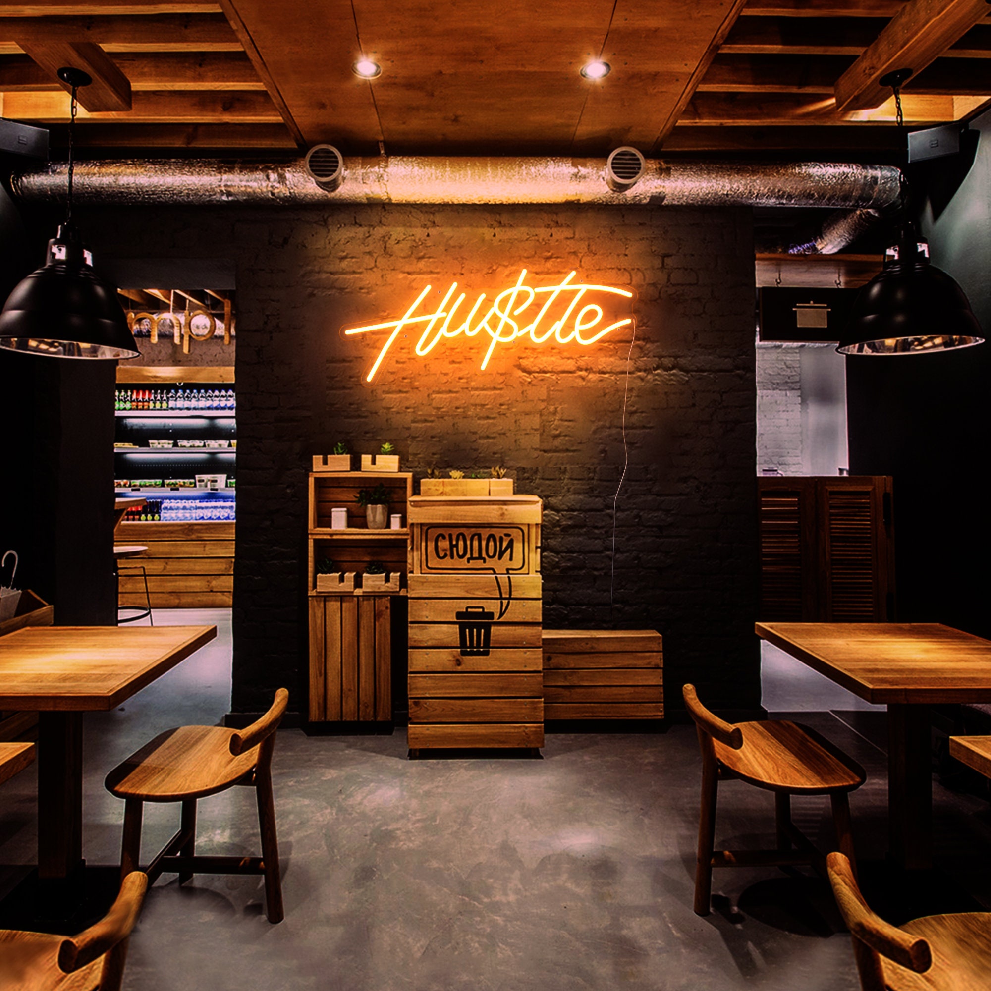 Hustle Neon Led Sign Custom Neon Sign Neon Led Lights for Wall - Etsy