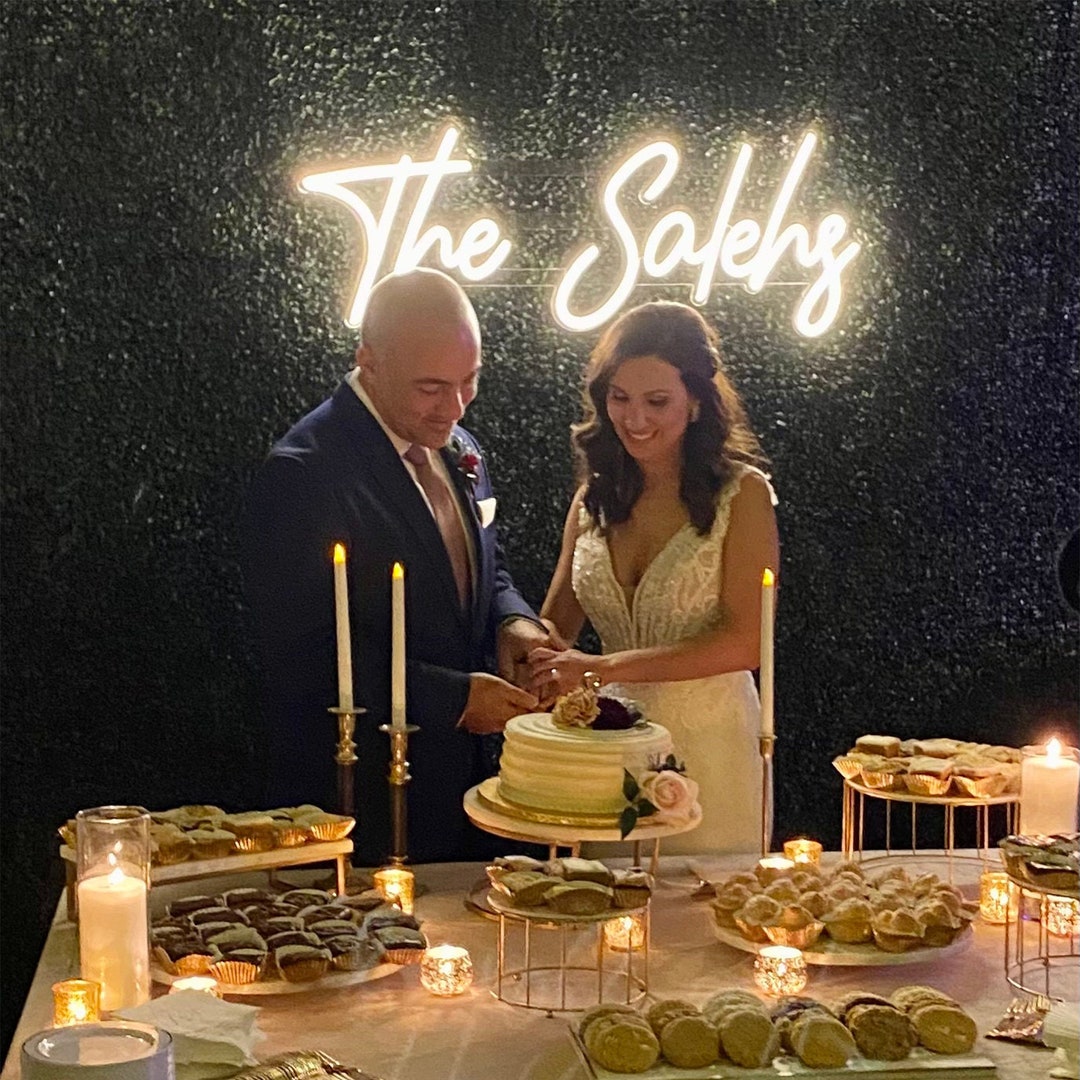 Custom Neon Sign Wedding LED Neon Sign Wedding Party Decor Neon Wedding ...