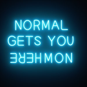 Normal Gets You Nowhere Flex Neon Sign Dimmable LED Neon Sign Bedroom ...