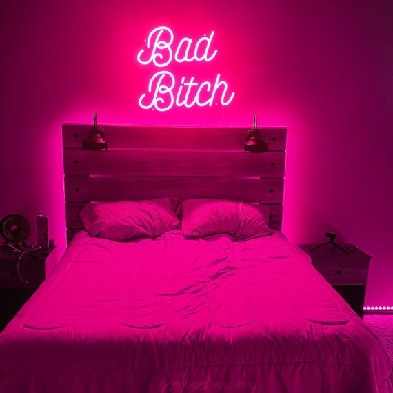 Bad Bitch Neon Sign Custom Home Decor Personalized Flex Neon | Etsy
