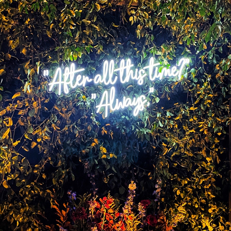 After All This Time Always Neon Sign: Home Decor, Bedroom Wall Art - Etsy
