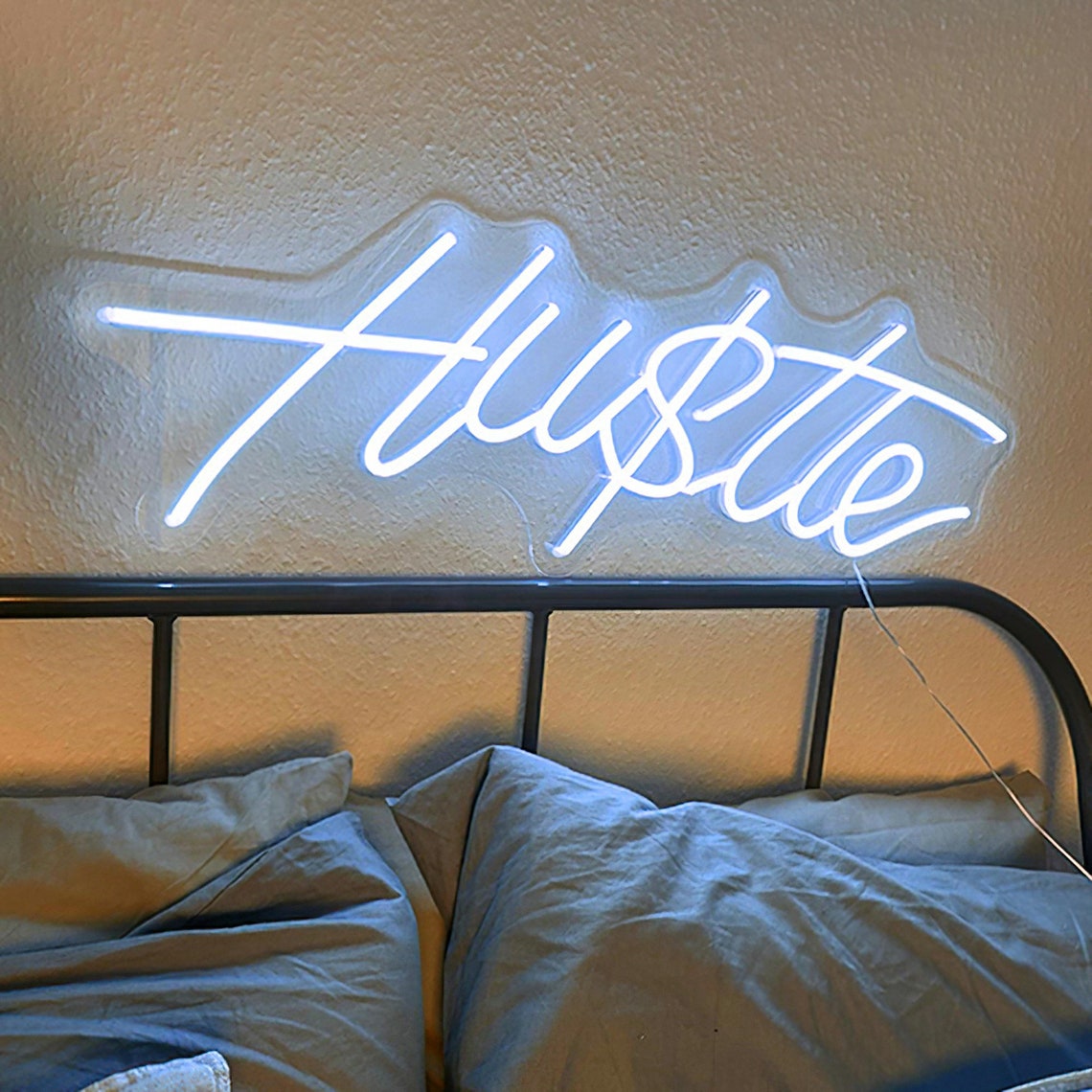 Hustle Neon Led Sign Custom Neon Sign Neon Led Lights for Wall | Etsy
