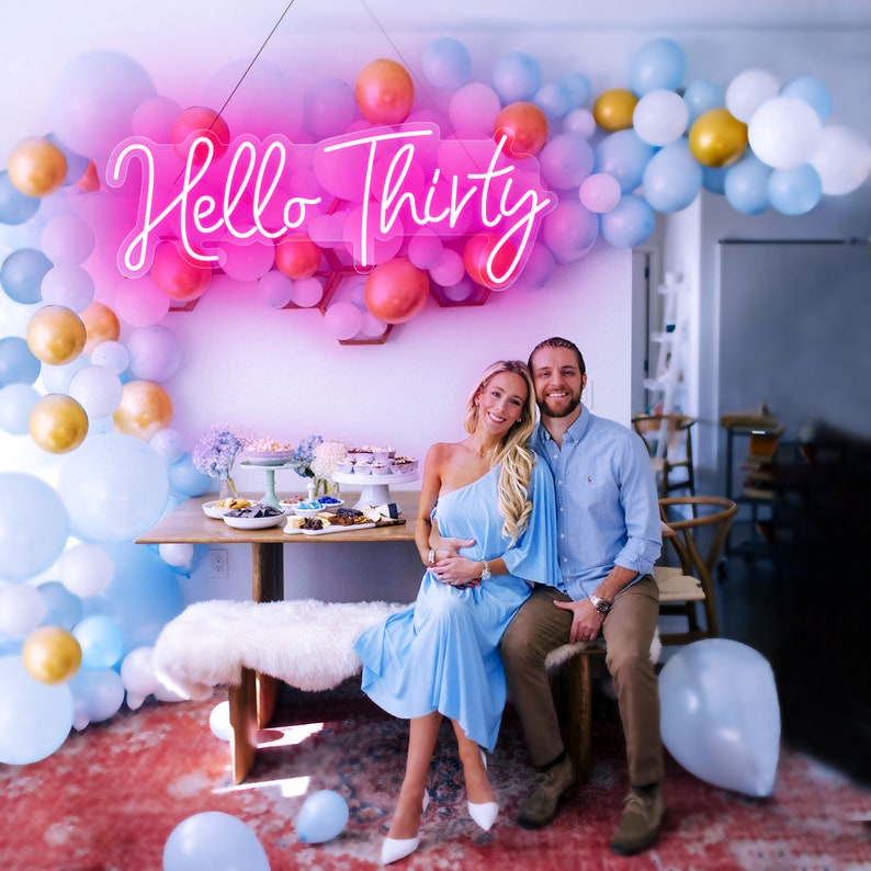 Hello Thirty 30th Birthday Neon Sign Flex Neon Led Home Decor | Etsy