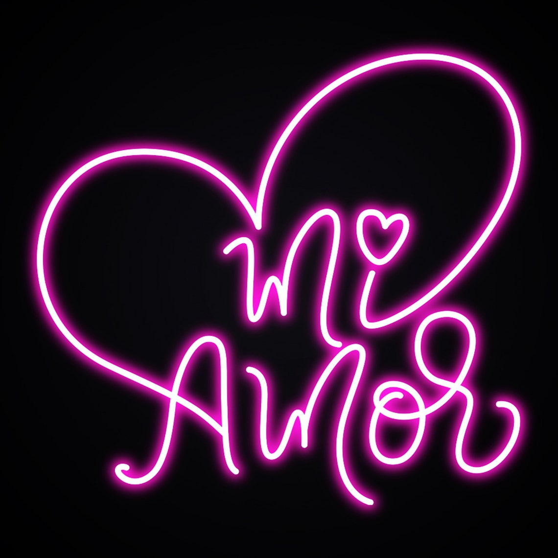 Mi Amor Neon Sign Wedding Proposal Engagement Anniversary - Etsy