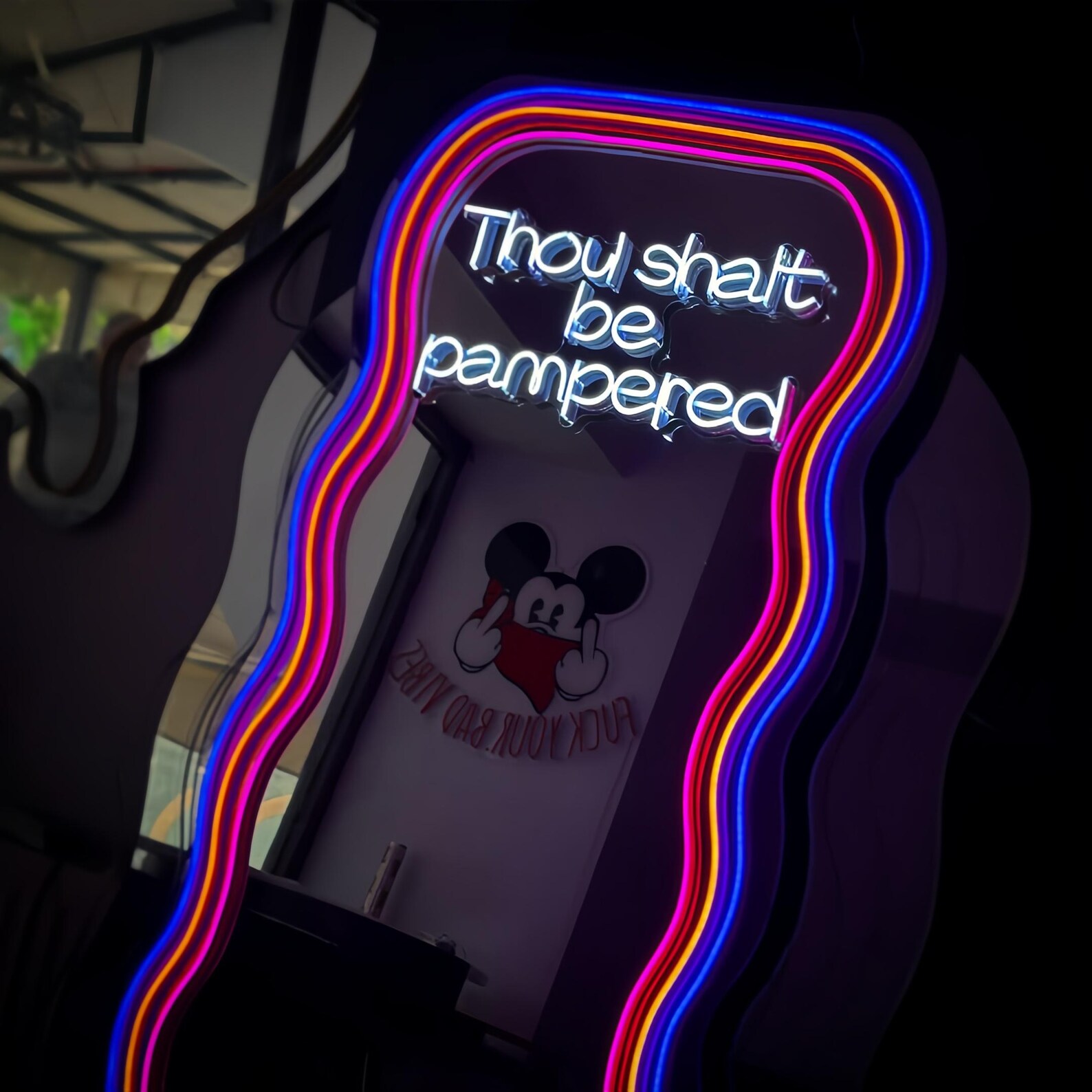Custom 3D LED Infinity Mirror Sign: Personalized Neon-style Wall Art - Etsy