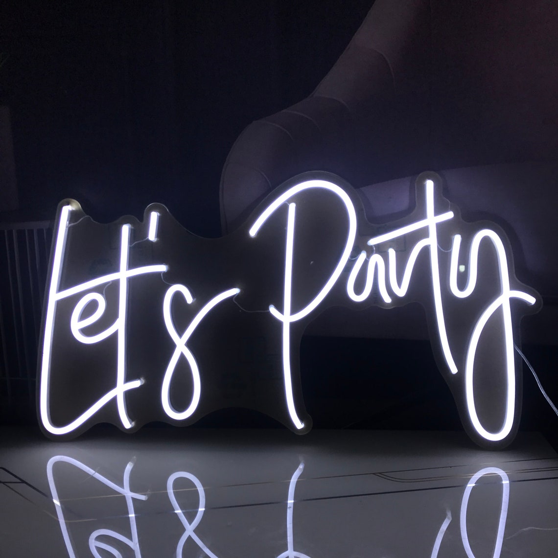 Let's Party Neon Sign Flex Led Neon Light Sign Led Text | Etsy