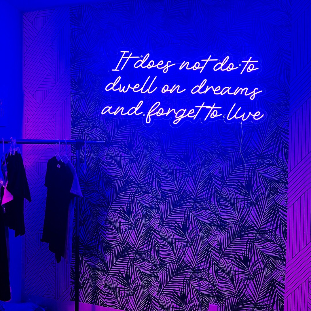 Inspirational Quote Neon Sign: Home Decor LED Wall Art - Etsy
