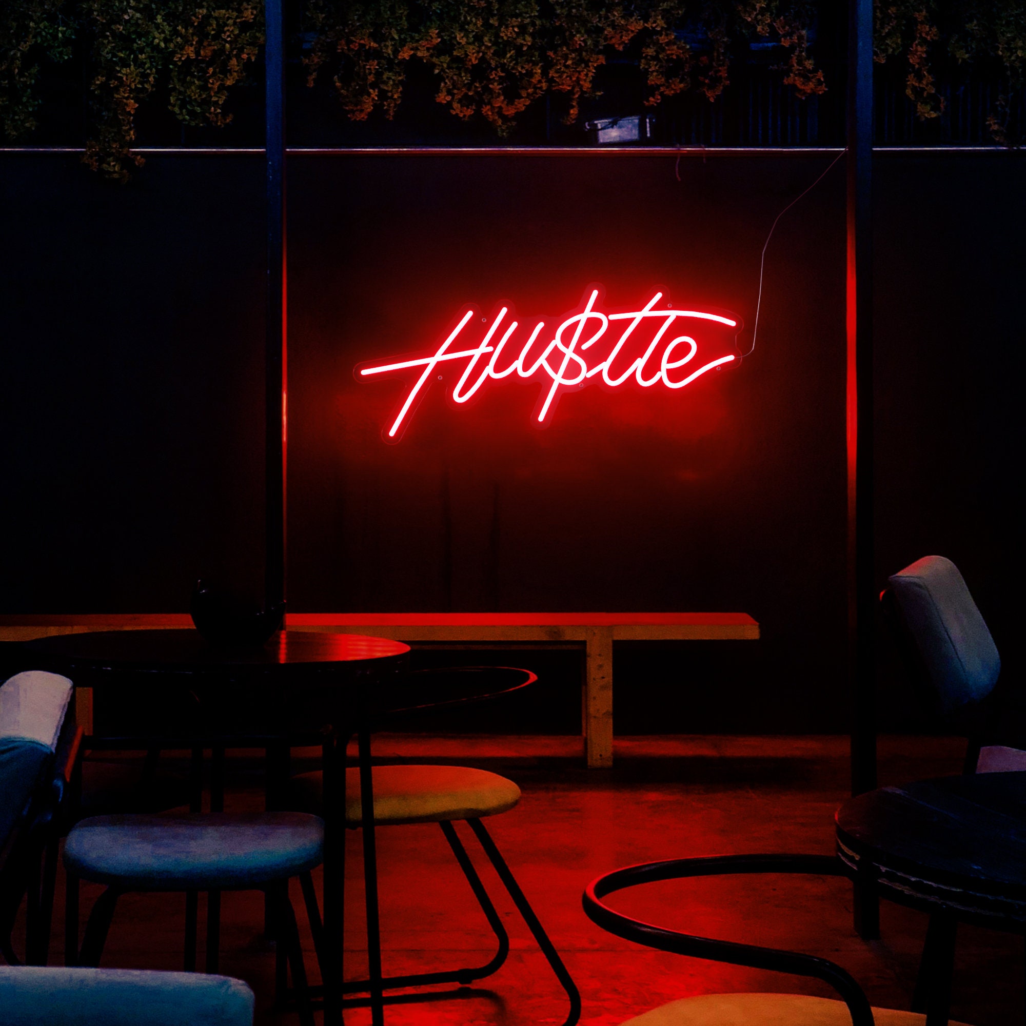 Hustle Neon Led Sign Custom Neon Sign Neon Led Lights for Wall - Etsy