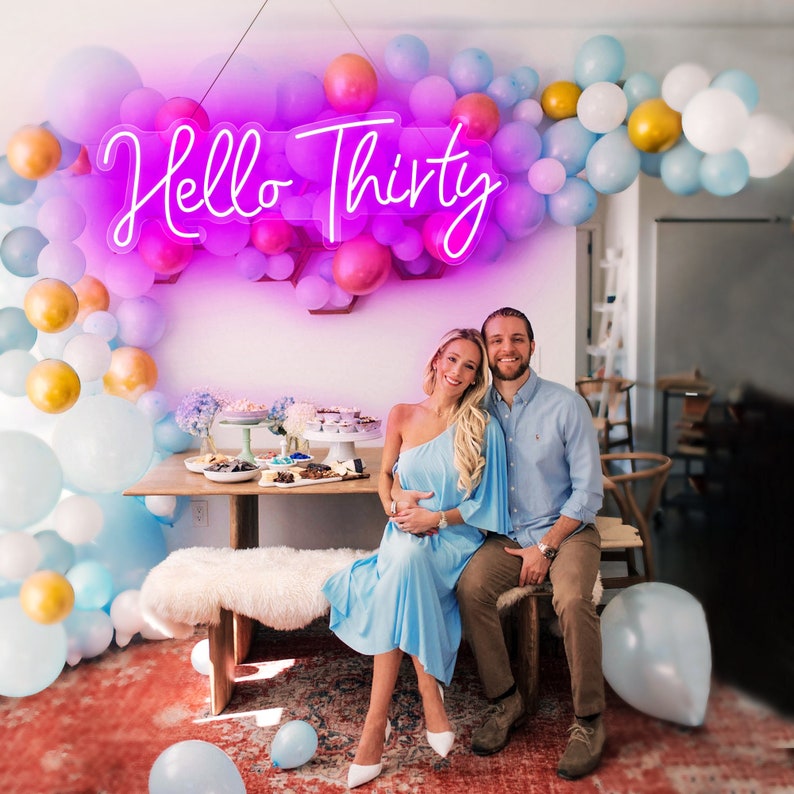 Hello Thirty 30th Birthday Neon Sign Flex Neon Led Home Decor | Etsy